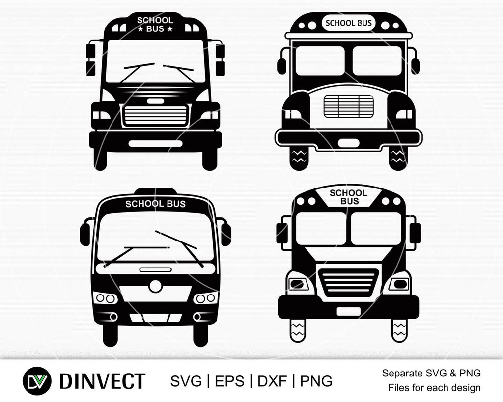 School Bus SVG, School Bus Bundle, School Bus silhouette, School Bus ...