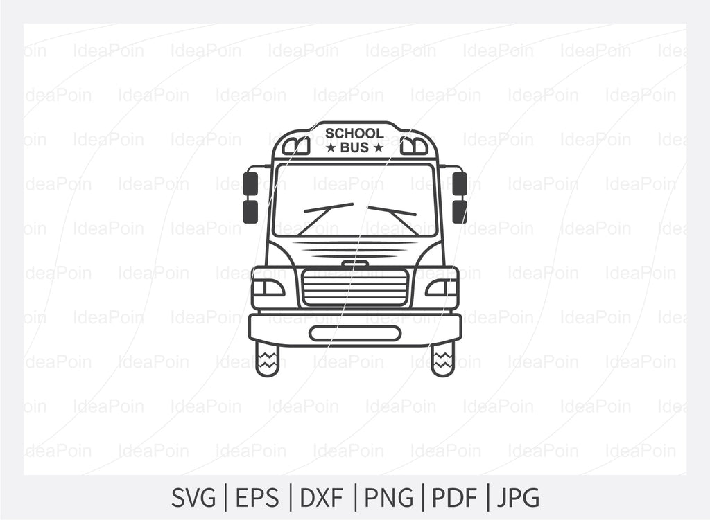 School Bus Svg, School Bus Outline Svg, School Bus Clipart, Fun School ...