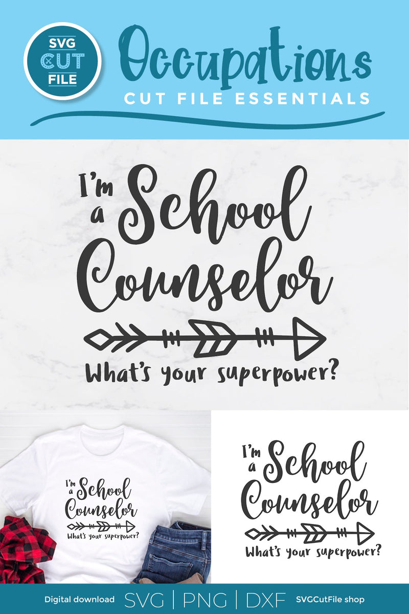 School counselor svg, counselor superpower svg - So Fontsy