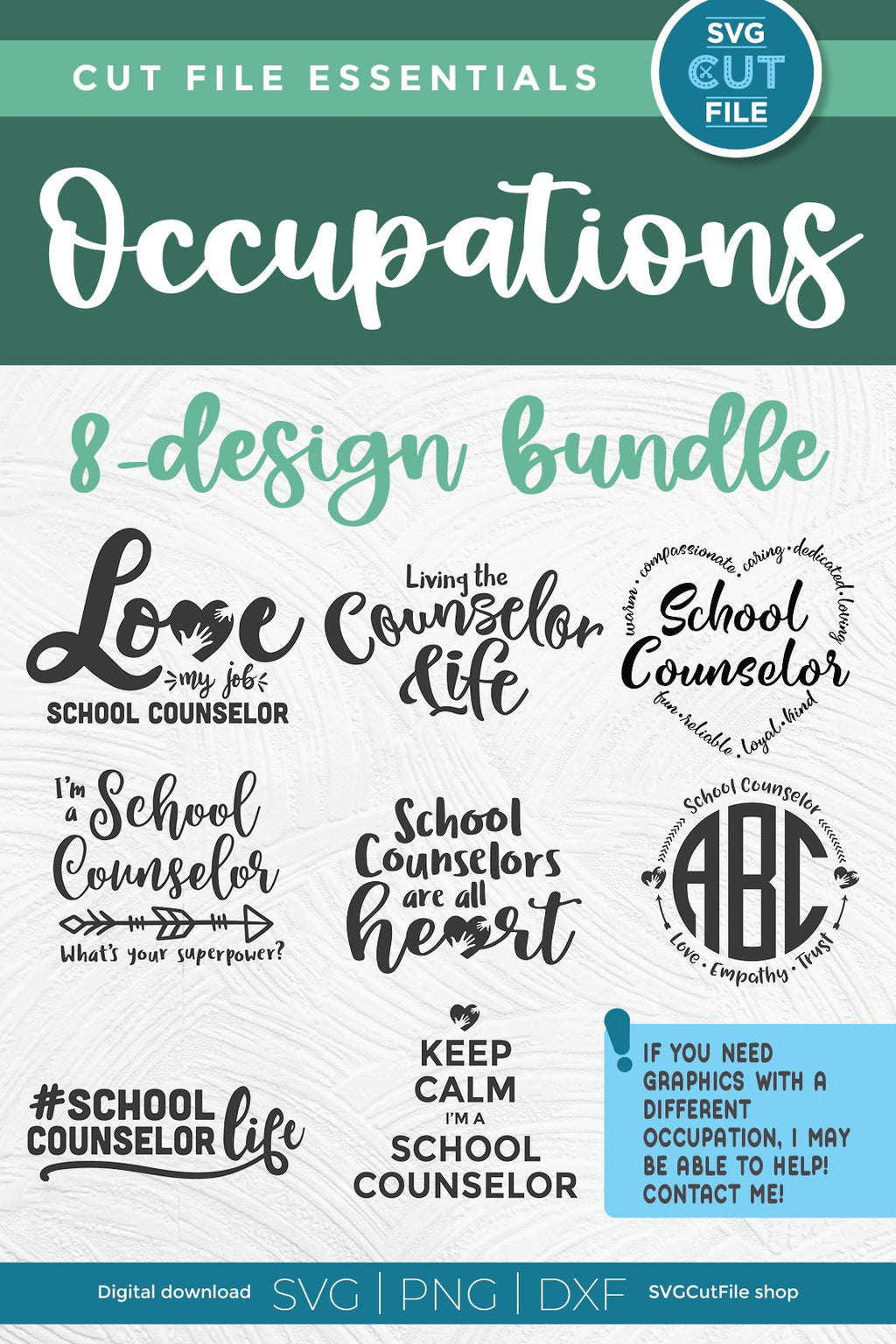 School Counselor svg, counselor svg bundle pack - So Fontsy