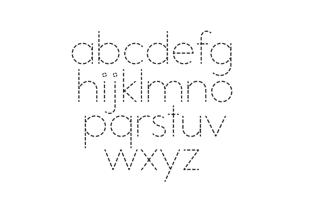 School Days Dash - Tracing Font for Handwriting Practice - So Fontsy