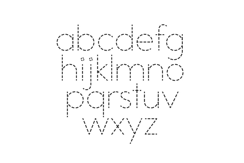 School Days Dash - Tracing Font for Handwriting Practice - So Fontsy