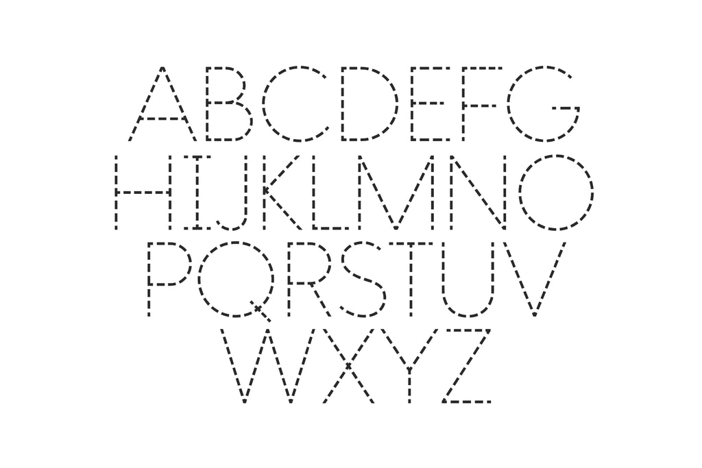 School Days Dash - Tracing Font for Handwriting Practice - So Fontsy