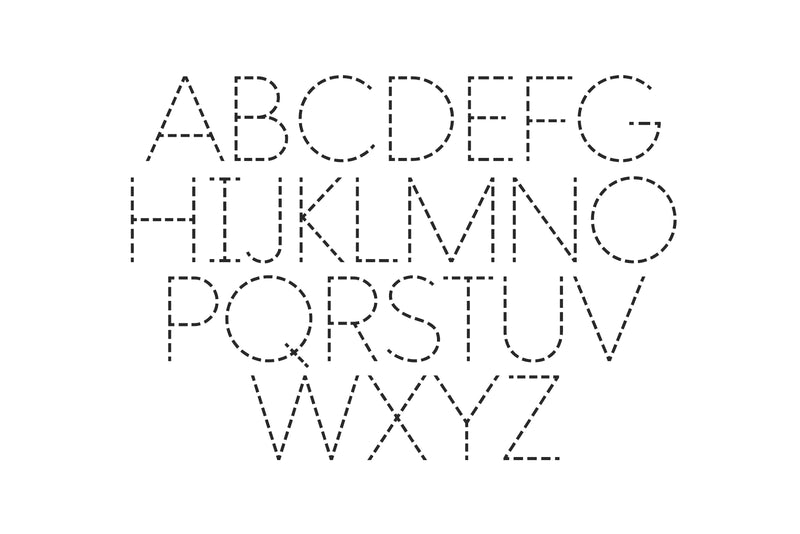 School Days Dash - Tracing Font for Handwriting Practice - So Fontsy