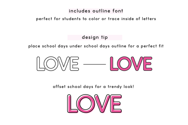School Days Font - So Fontsy
