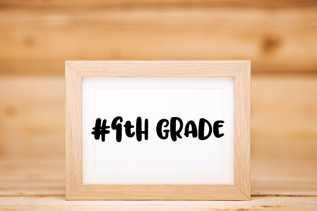 School Grades Hash Tags SVG Cut File Bundle - So Fontsy