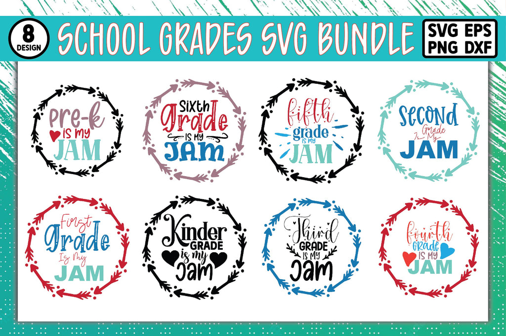 School Grades SVG Bundle - So Fontsy