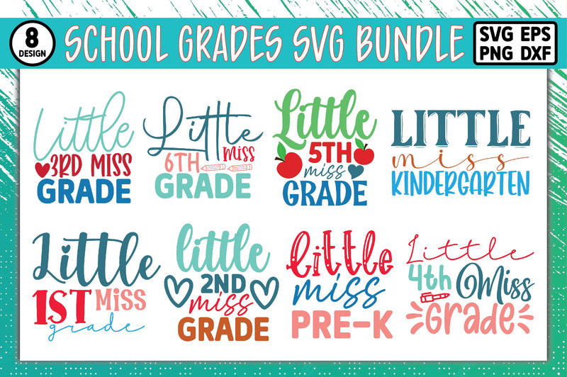 School Grades SVG Bundle - So Fontsy