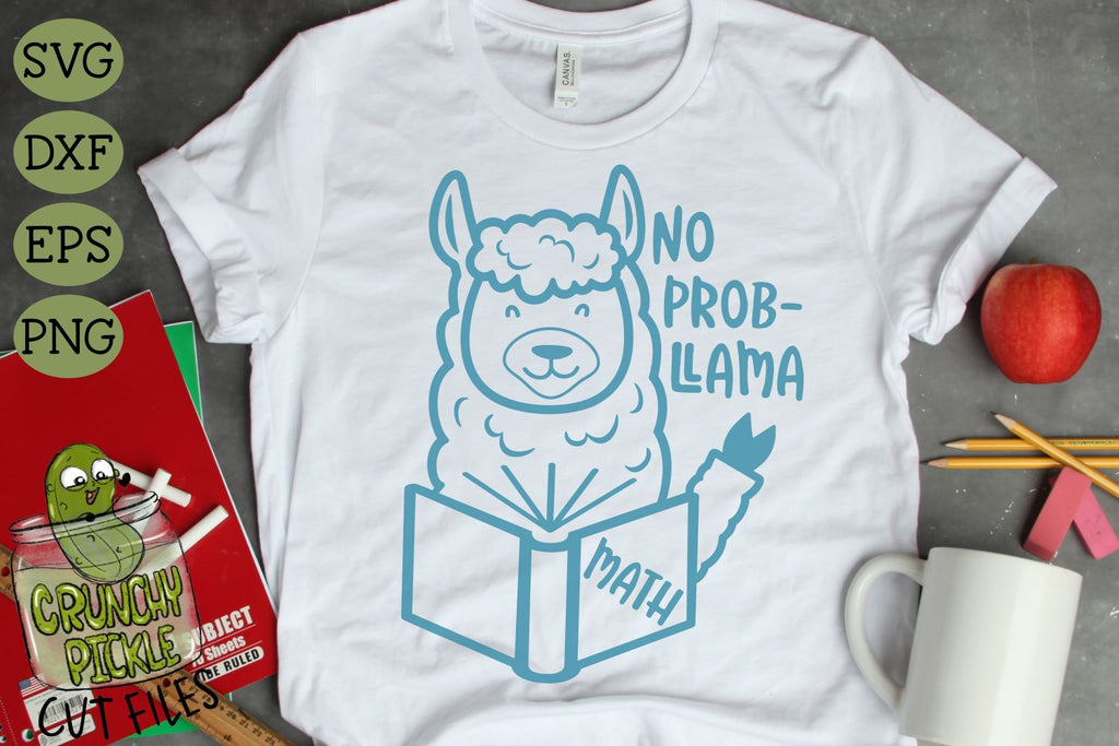 School Llama No Problem SVG Cut File - So Fontsy