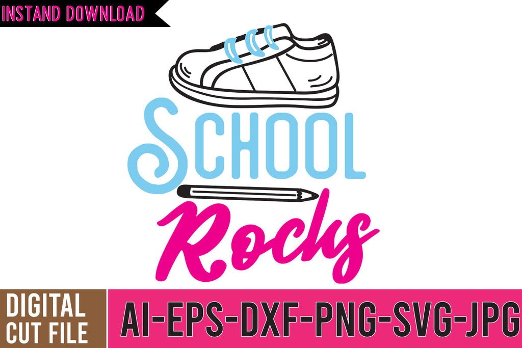 School Rocks SVG Cut File - So Fontsy