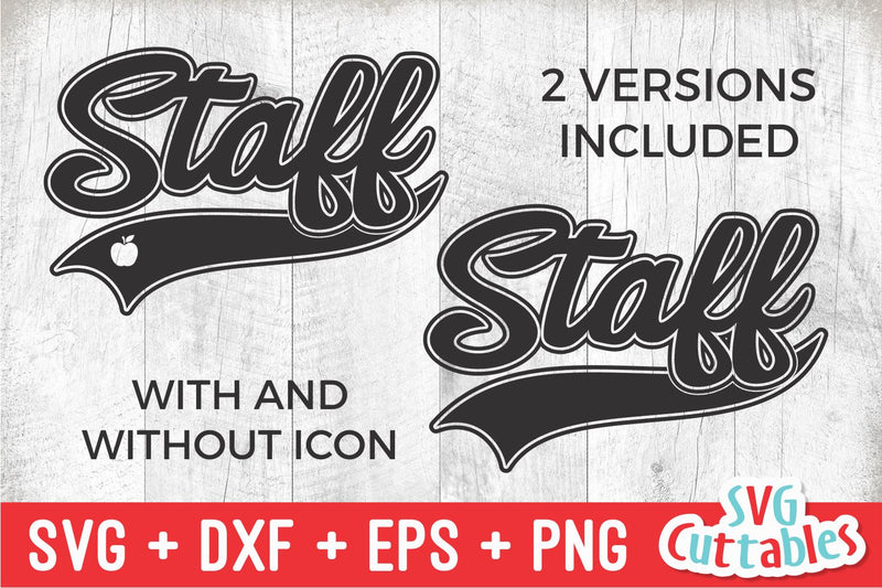 School Staff svg - Cut File - School Swoosh - svg - dxf - eps - png ...