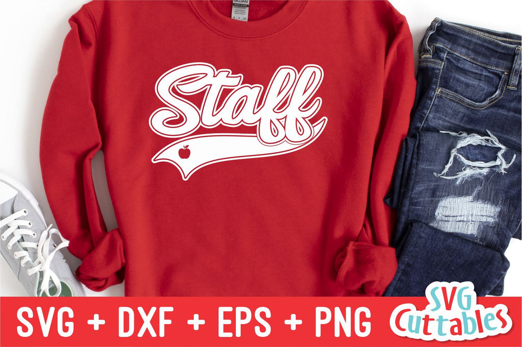 School Staff svg - Cut File - School Swoosh - svg - dxf - eps - png ...