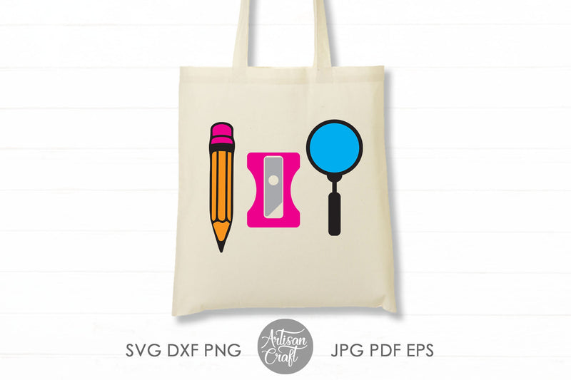 School supplies clipart, teachers SVG | So Fontsy
