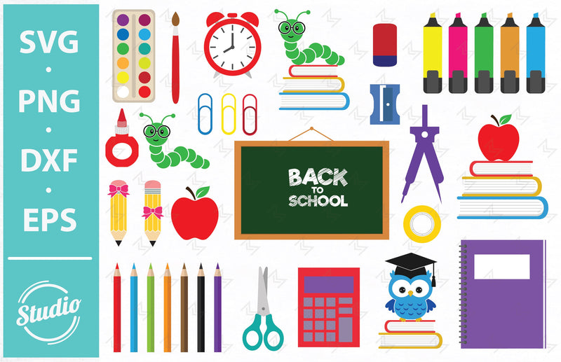 School Svg Bundle, Back To School SVG Bundle, Back To School ...