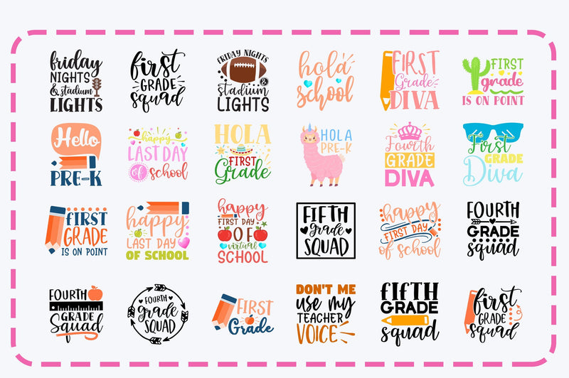 School SVG Bundle Vol 3 - So Fontsy
