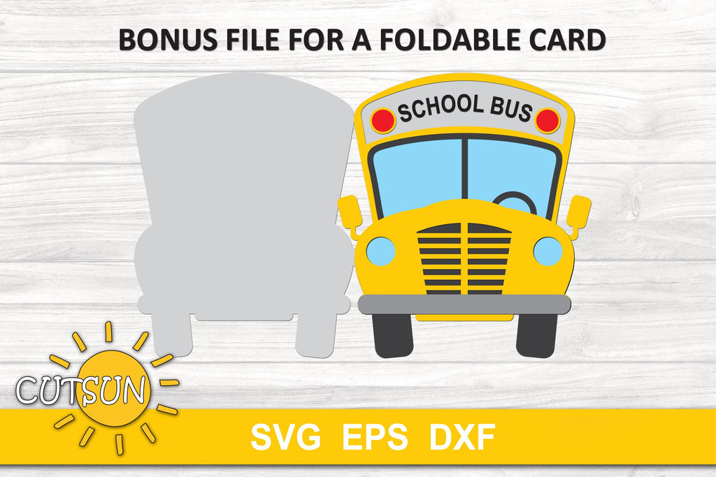 Schooll Bus SVG Layered | Back to School SVG - So Fontsy