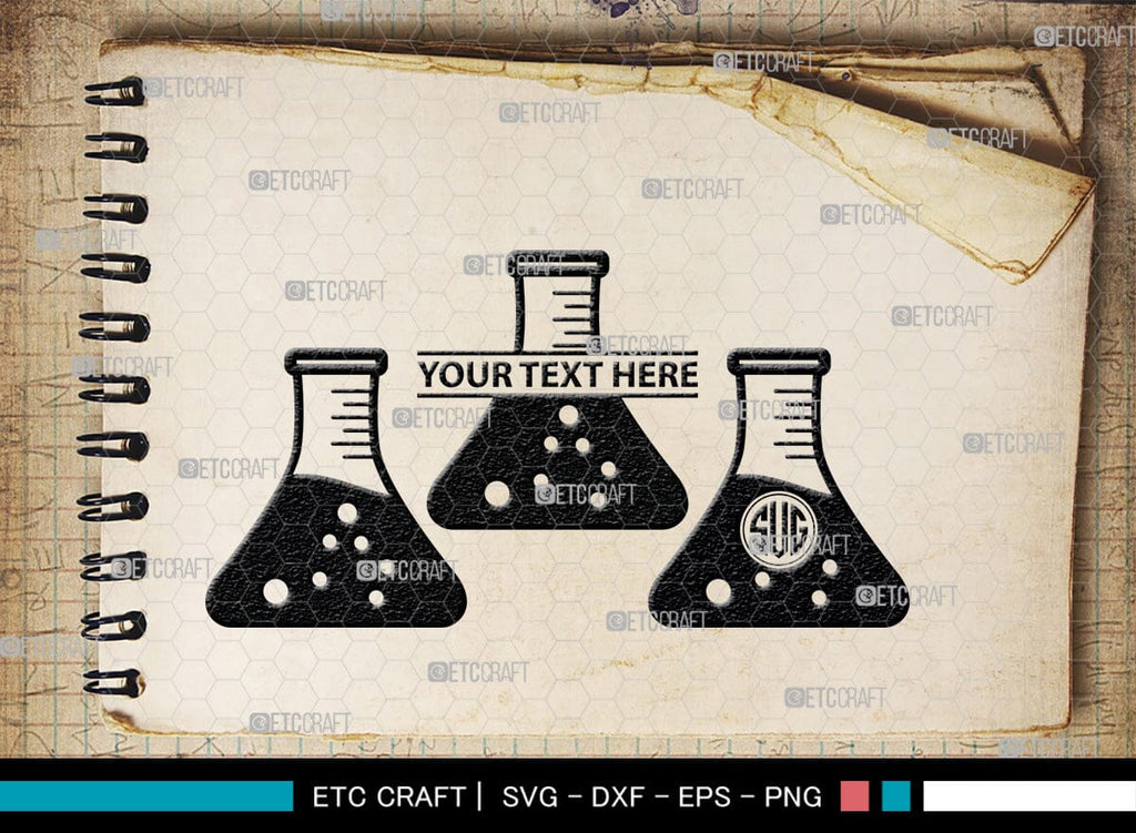 Science Monogram, Science Silhouette, Science SVG, Laboratory Svg ...