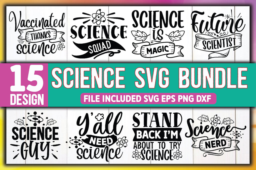 Science SVG Bundle - So Fontsy