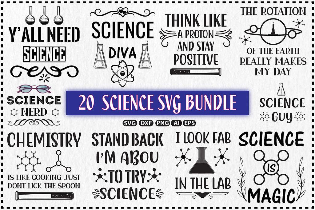 Science SVG Bundle - So Fontsy