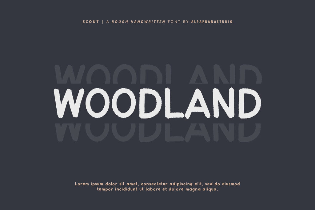 Scout - Rough Handwritten Font - So Fontsy