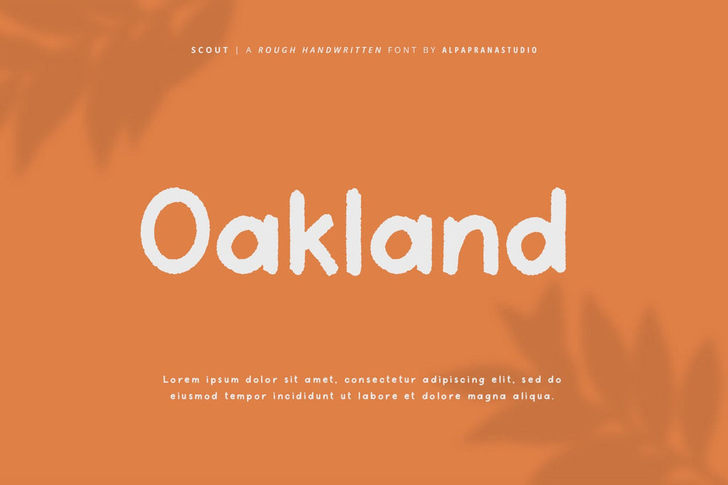Scout - Rough Handwritten Font - So Fontsy