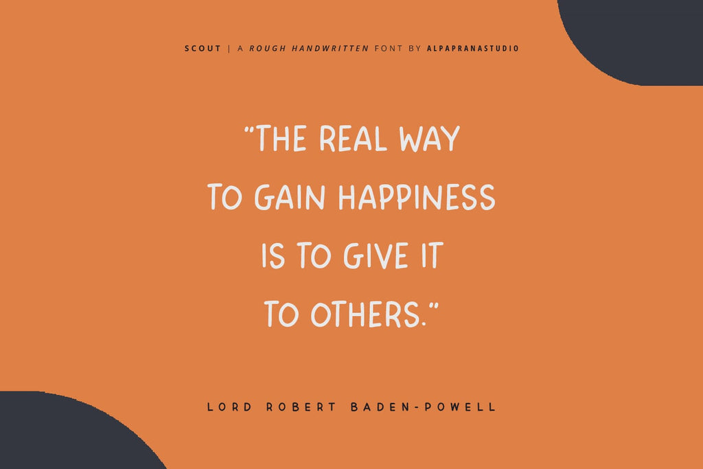 Scout - Rough Handwritten Font - So Fontsy