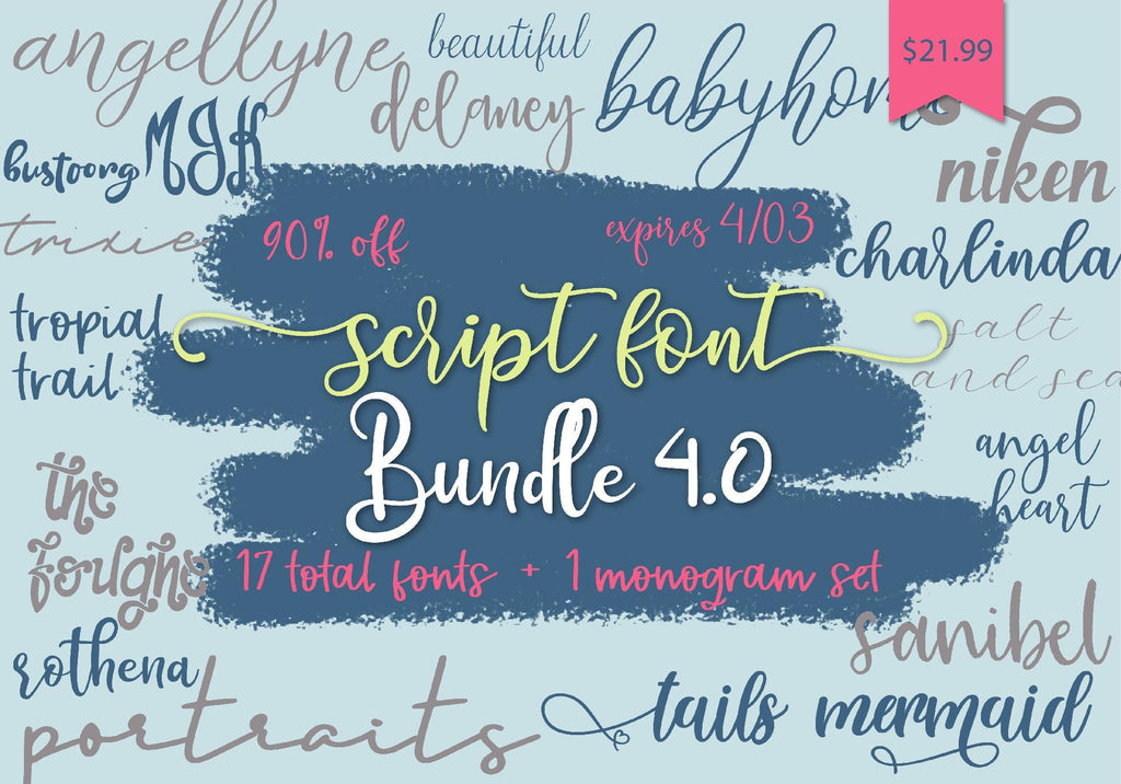 Script Font Bundle 4.0 - So Fontsy
