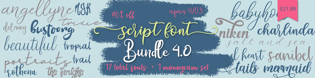 Script Font Bundle 4.0 - So Fontsy