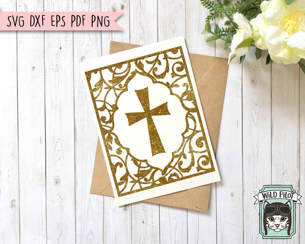 Scroll Cross SVG Cut File - So Fontsy