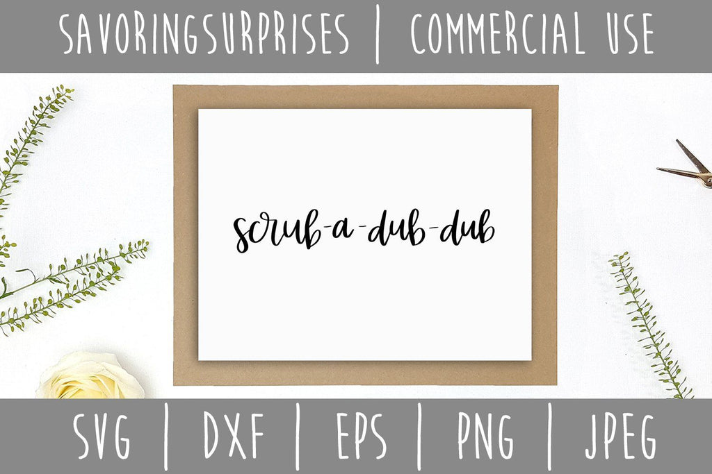 Scrub a Dub Dub - So Fontsy