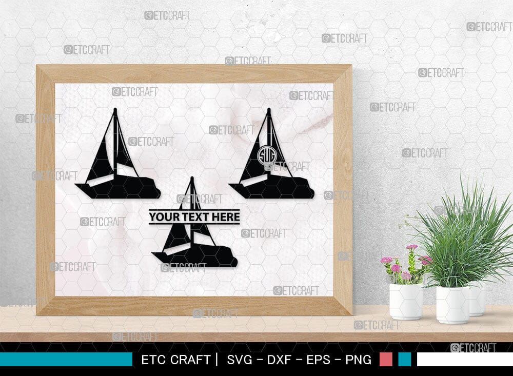 Sea Boats Monogram, Sea Boats Silhouette, Boat Svg, Ship Svg, Bass Boat ...