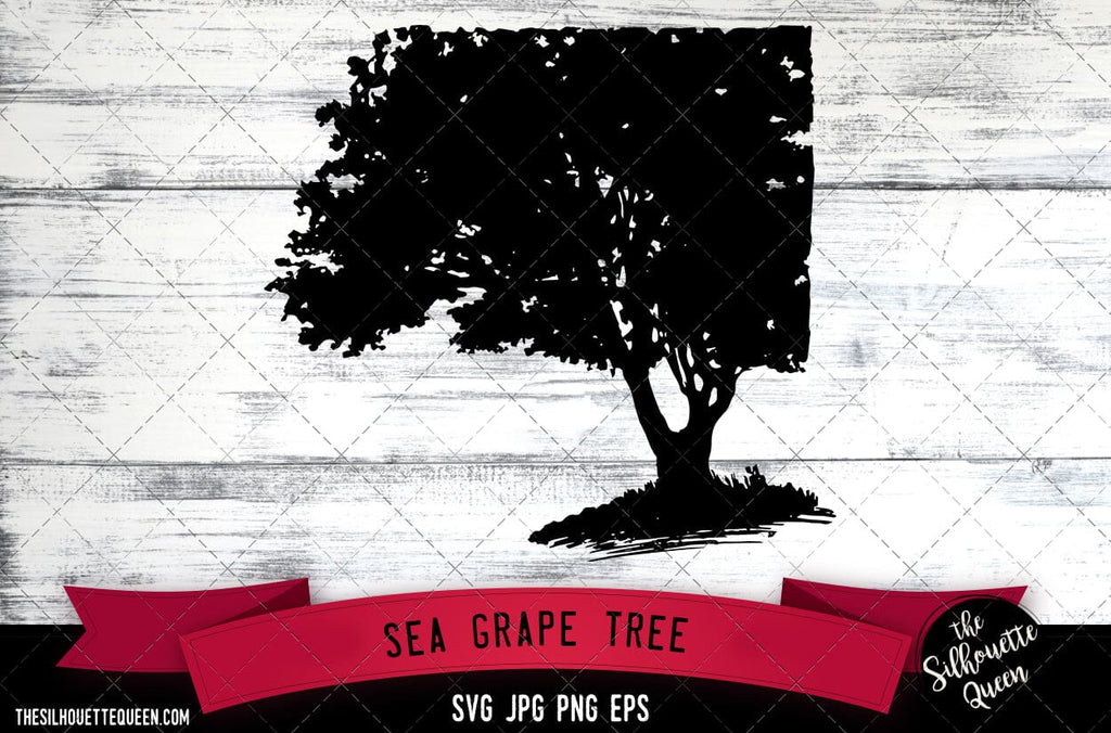 Sea Grape Tree SVG -Vector Art Commercial & Personal Use- Cricut,Silho ...