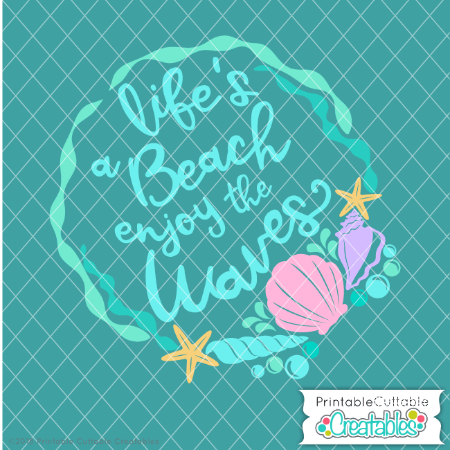 Sea Shell Monogram Frame - So Fontsy