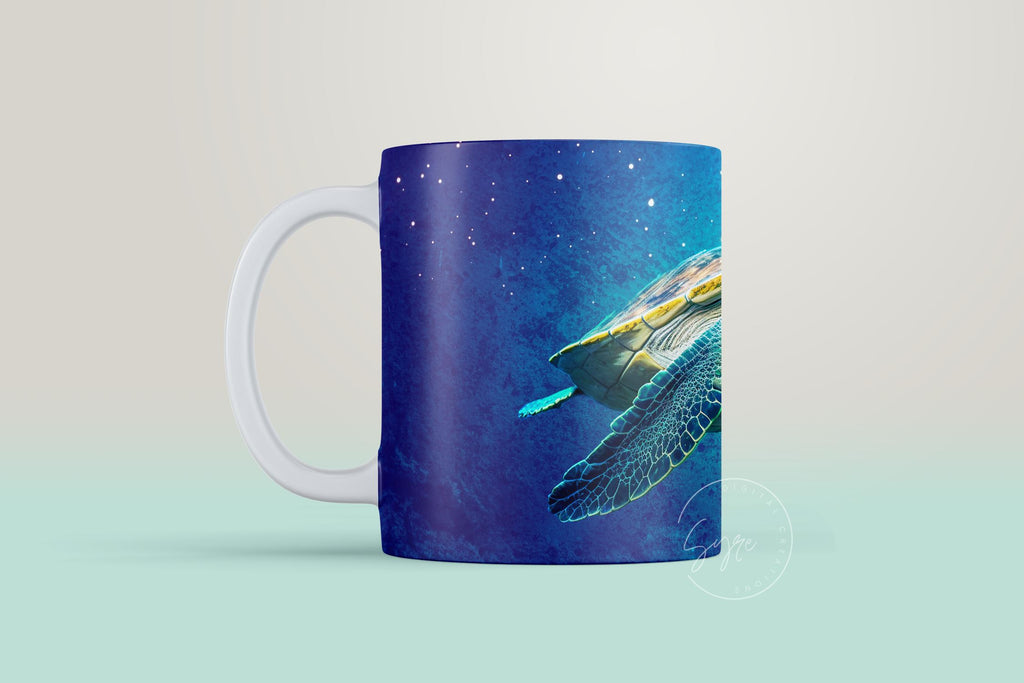 Sea Turtle Mug PNG, Beach Sublimation Mug, Turtle Mug Wrap, Sea ...