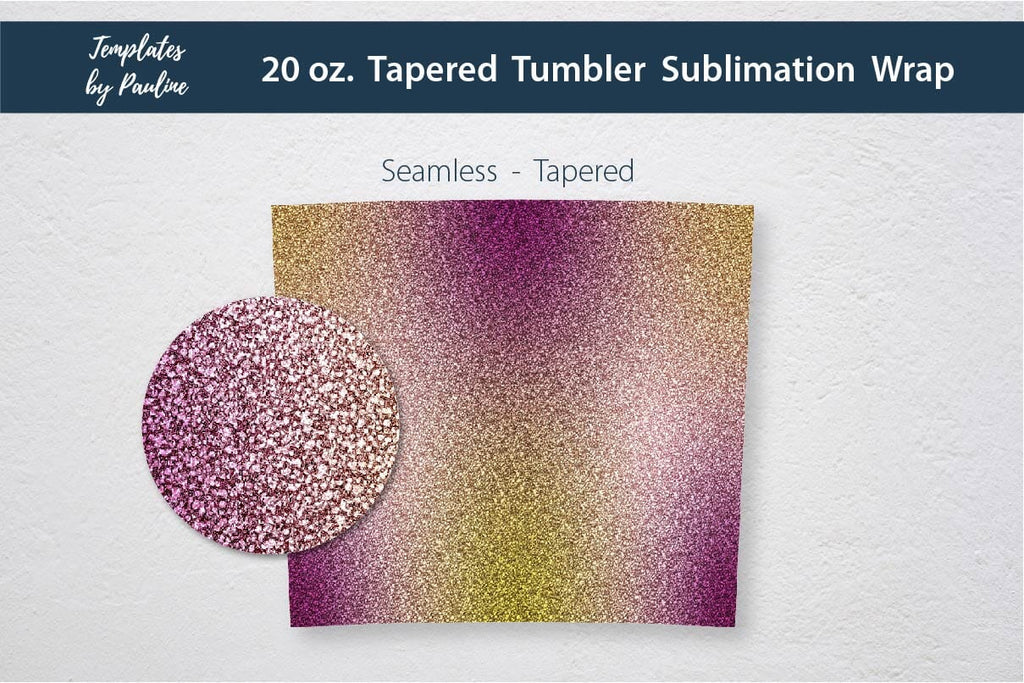Seamless Maroon Olive Glitter Ombre Sublimation Tumbler Wrap - So Fontsy
