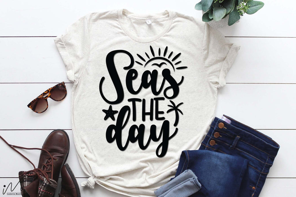 Seas the day svg,Summer svg, Summer t shirt svg, Vacation Svg, Ocean ...