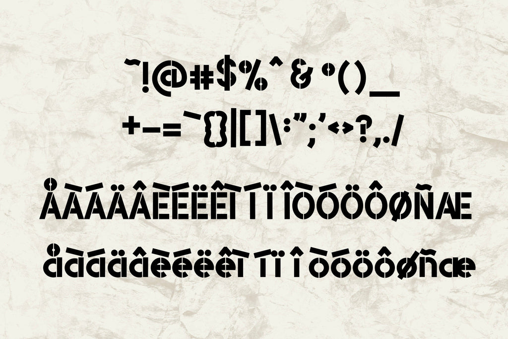 Seashore | A Stencil Font - So Fontsy