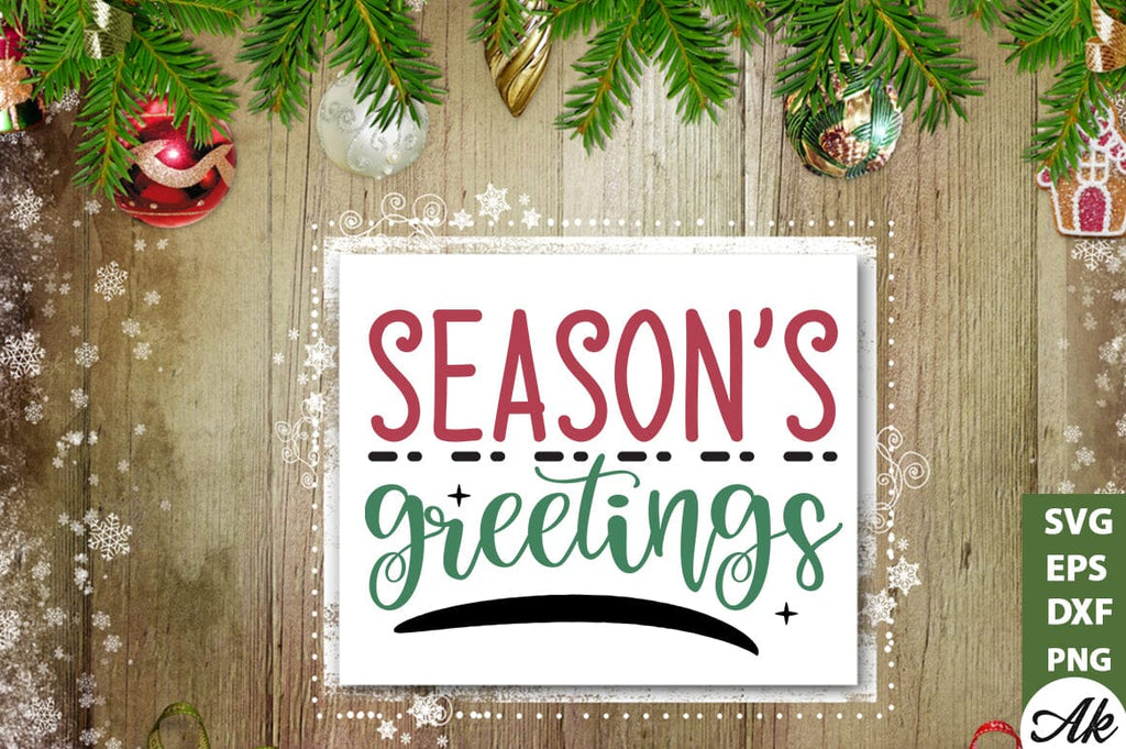 Season's greetings Sign Making SVG - So Fontsy