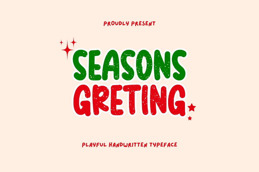 Seasons Greting - A playful Handwritten Font - So Fontsy
