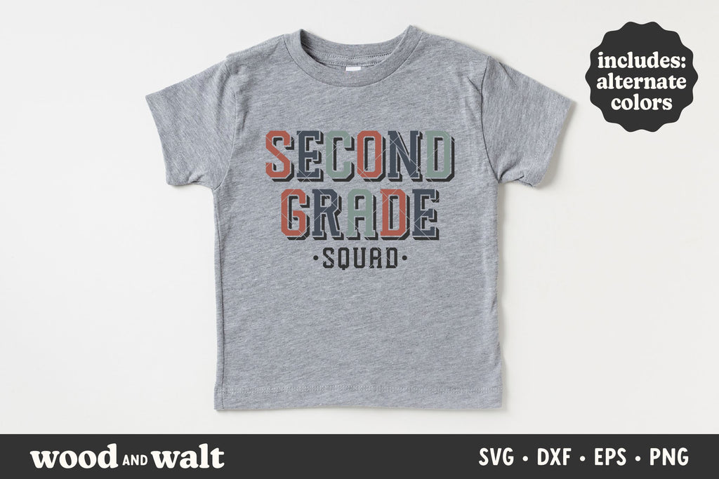 Second Grade Squad SVG | Back To School SVG - So Fontsy