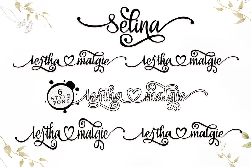 Selina Script - So Fontsy