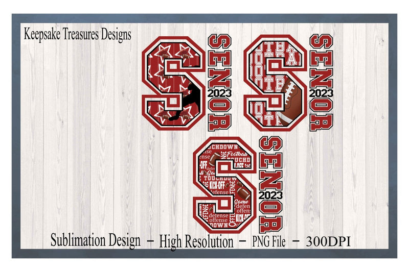 Senior Class 2023, 3 Designs Included, Maroon, Football, Kickoff, PNG ...