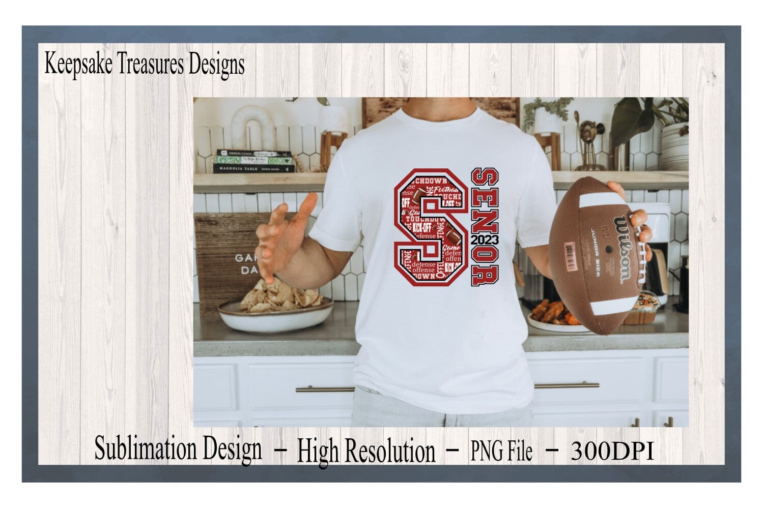Senior Class 2023, 3 Designs Included, Maroon, Football, Kickoff, PNG ...