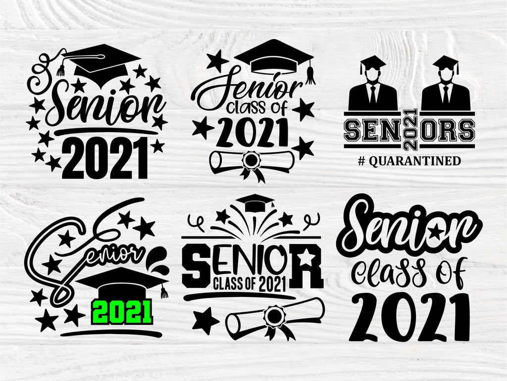Senior Class of 2021 SVG Bundle, Graduation Svg - So Fontsy