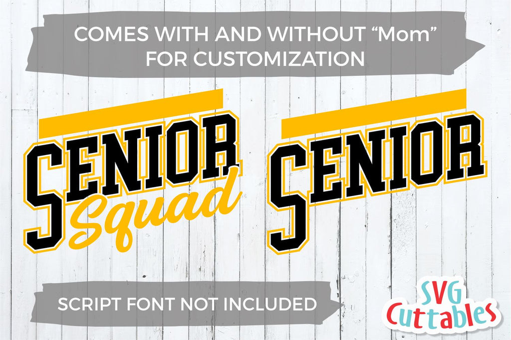 Senior Template 006 | SVG Cut File - So Fontsy
