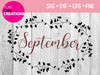 September - Cricut - Silhouette - svg - dxf - eps - png - Digital File ...