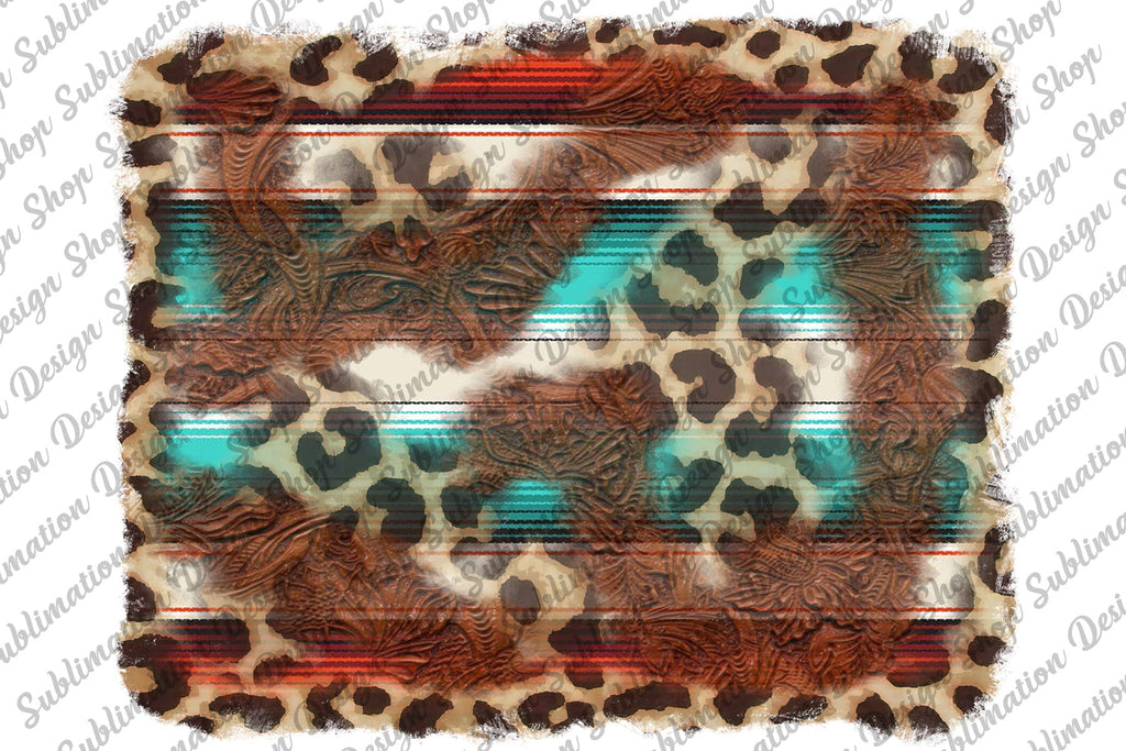 Serape Leopard Background Png, Tooled Leather Png, Serape Background ...