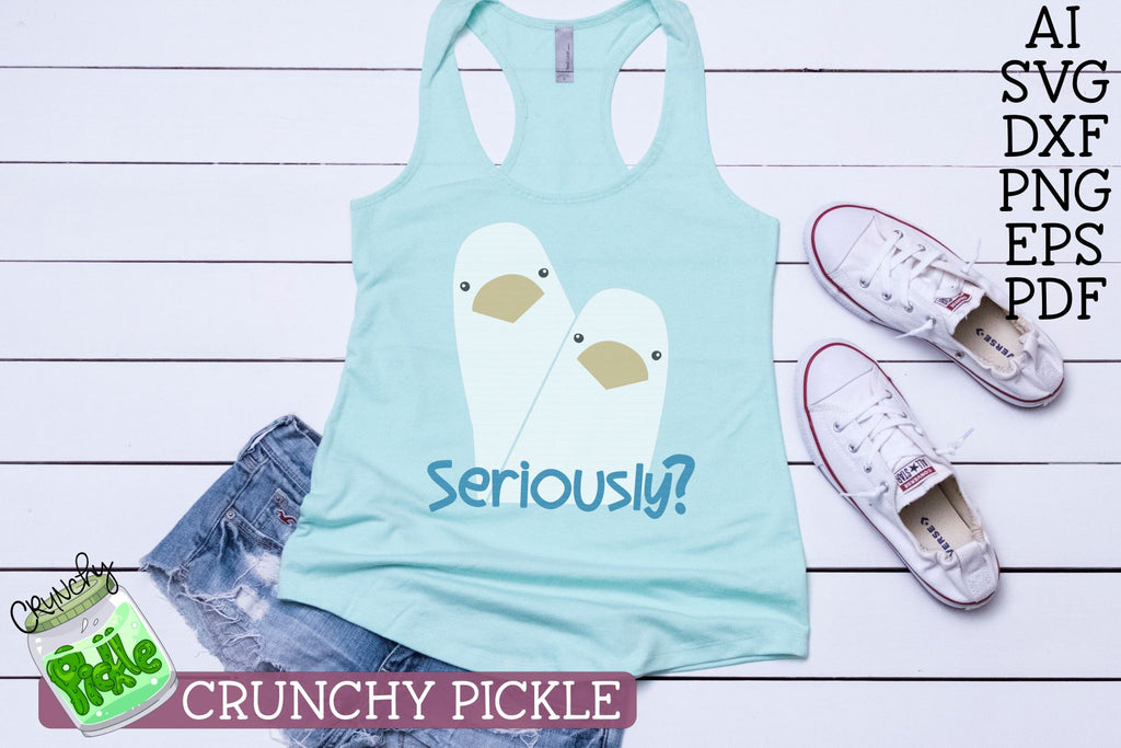 Seriously Seagulls SVG File - So Fontsy