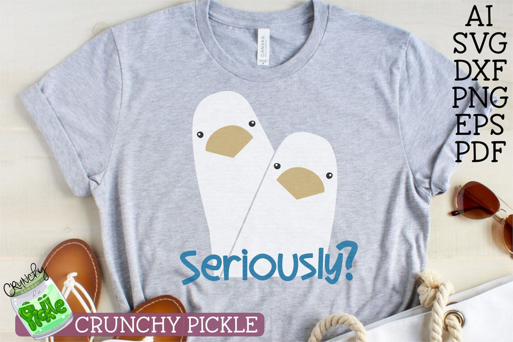 Seriously Seagulls SVG File - So Fontsy