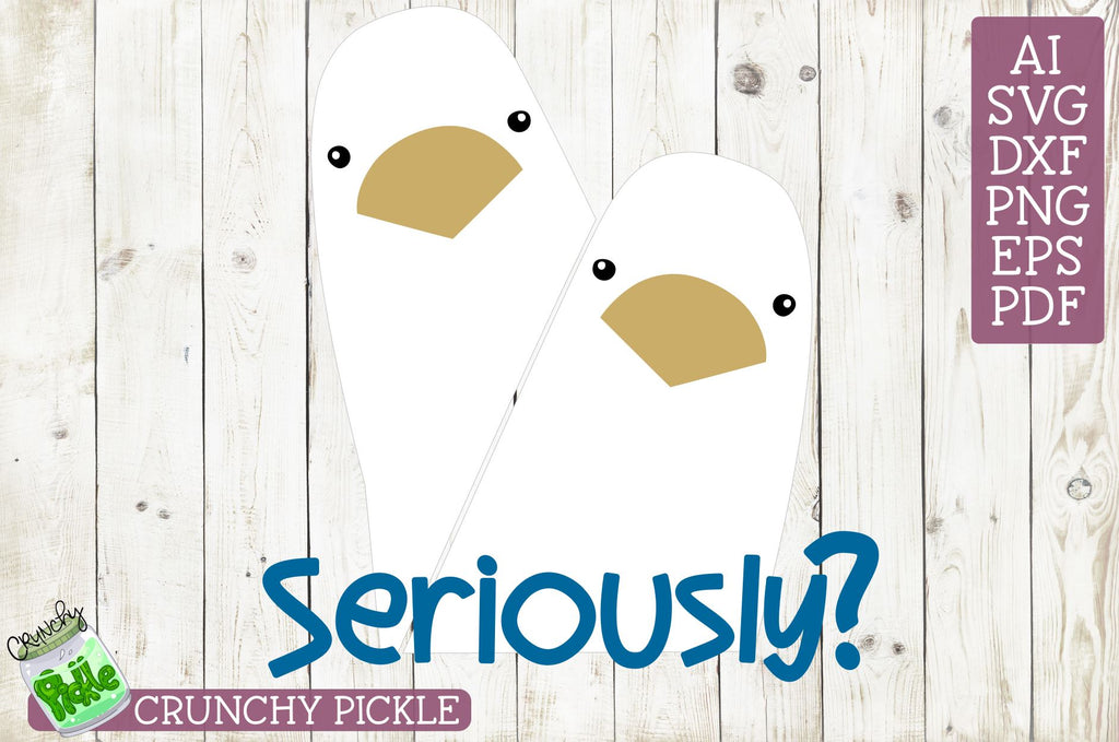 Seriously Seagulls SVG File - So Fontsy